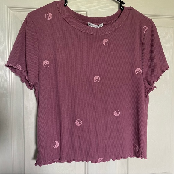 Rebellious One | Tops | Nwt Ribbed Short Sleeve Crop Top | Poshmark
